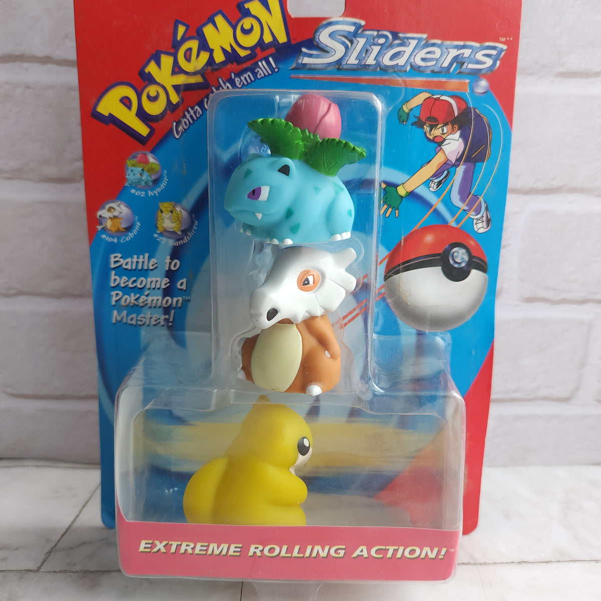 Pokemon Sliders Figure Set - New Sealed - Ivysaur Cubone Sandshrew ...