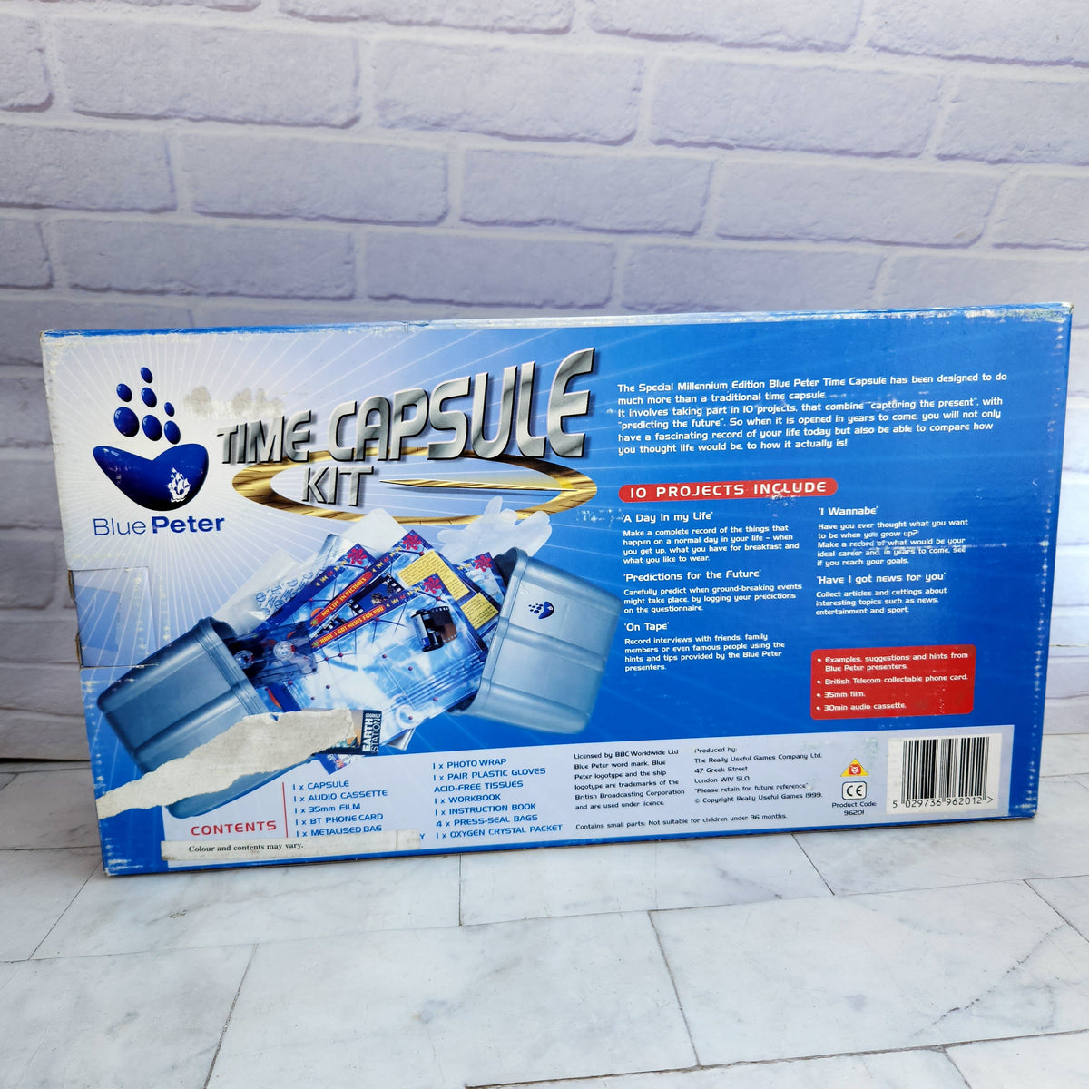 Blue Peter Time Capsule Kit - 10 Projects - Millenium 2000 - New In Bo ...