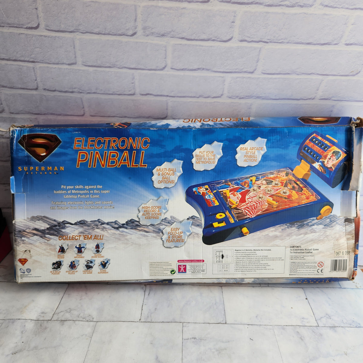 Superman Returns Electronic Pinball Machine Rare 2006 Character ...